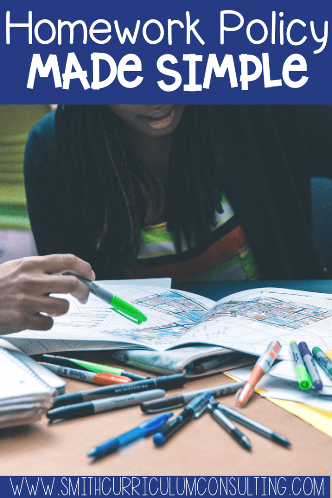 Homework Policy Made Simple • Smith Curriculum and Consulting