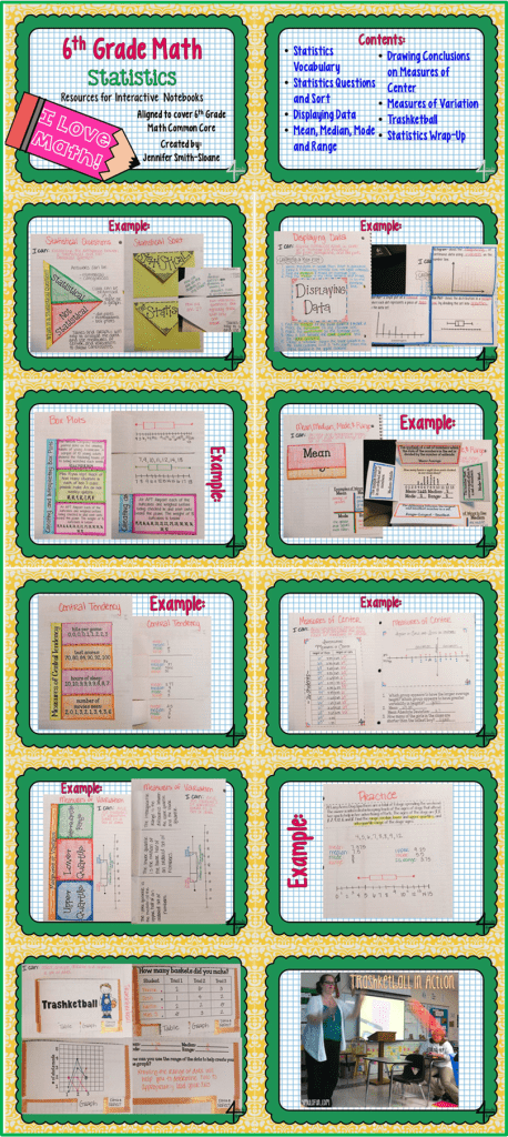 Statistics Interactive Notebook Ideas • Smith Curriculum and Consulting