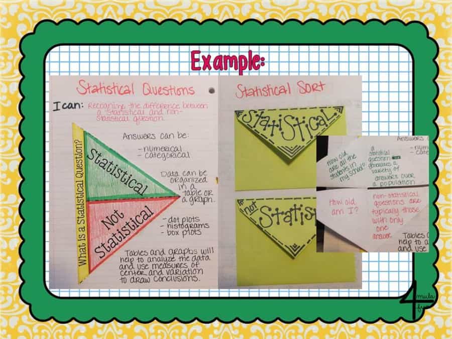Statistics Interactive Notebook Ideas • Smith Curriculum and Consulting