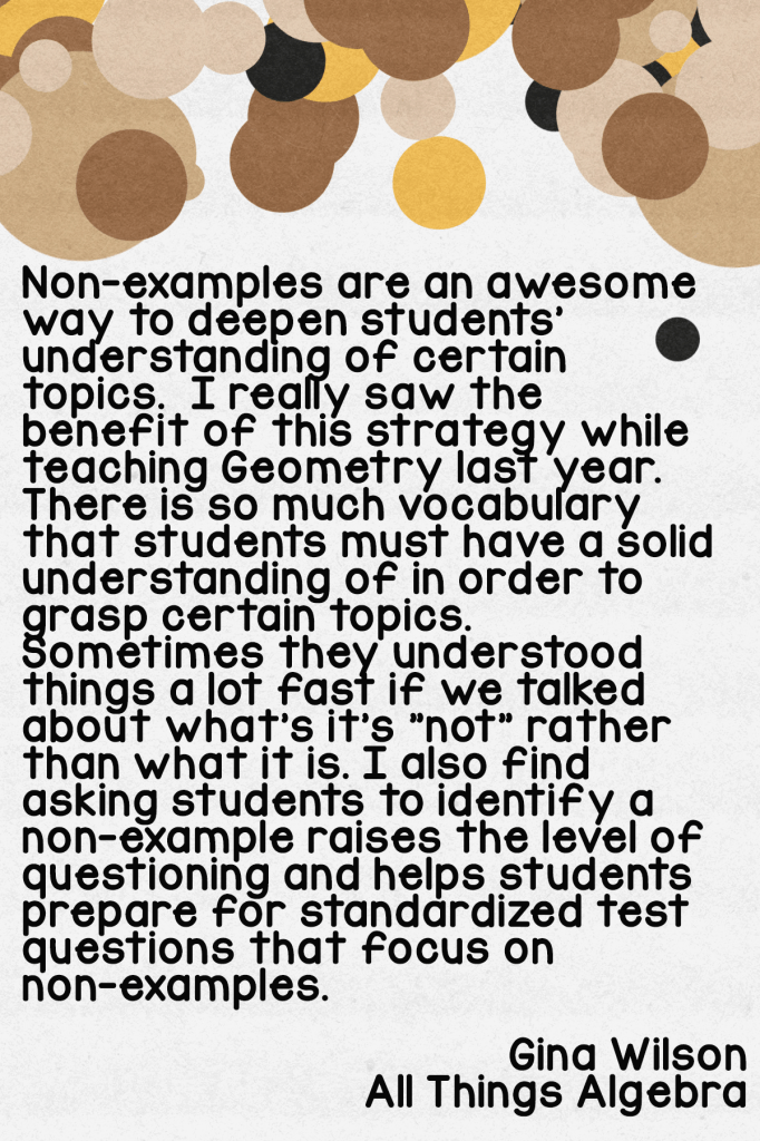 Why are Non-Examples Important in Education? • Smith Curriculum and ...