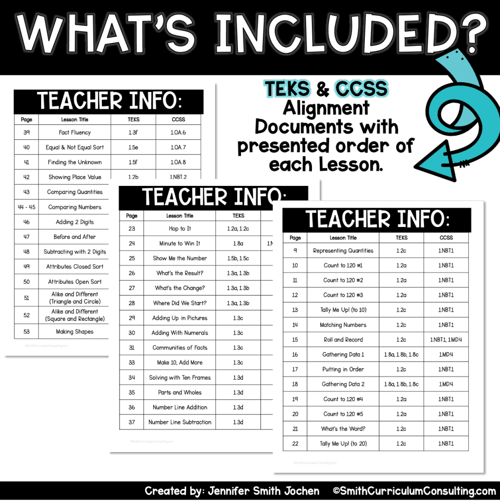 FIRST GRADE Math Interactive Notebook • Smith Curriculum and Consulting