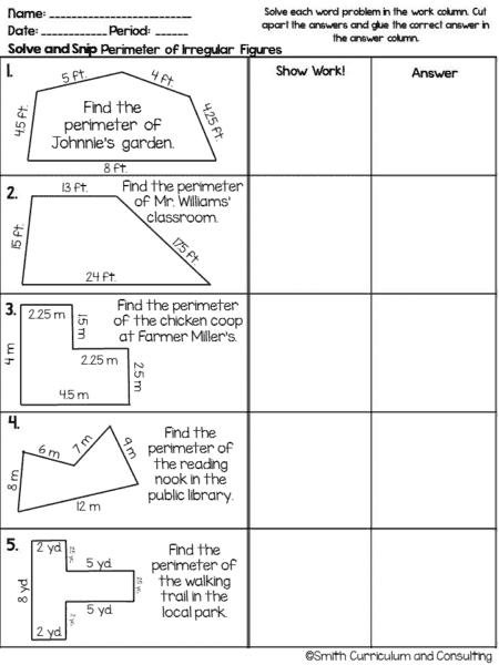 Fourth Grade Solve and Snip Bundle • Smith Curriculum and Consulting