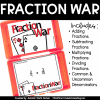 Fraction War Task Cards Game by Smith Curriculum and Consulting