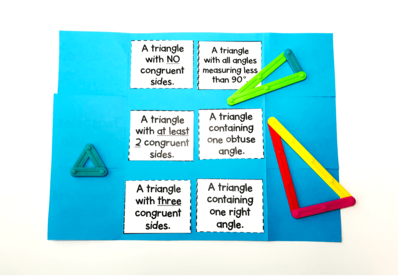 Classifying Triangles with Manipulatives