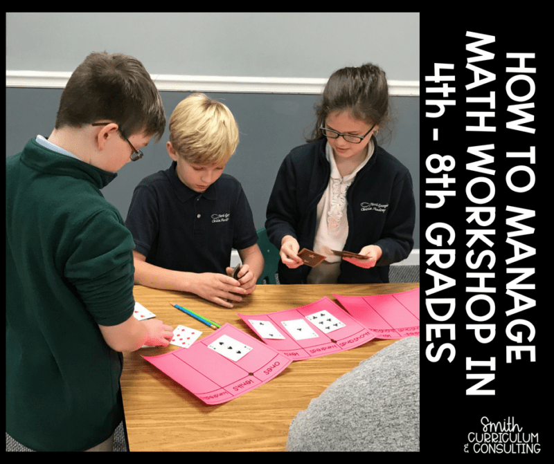 Managing Math Workshop | Middle School Math Workshop