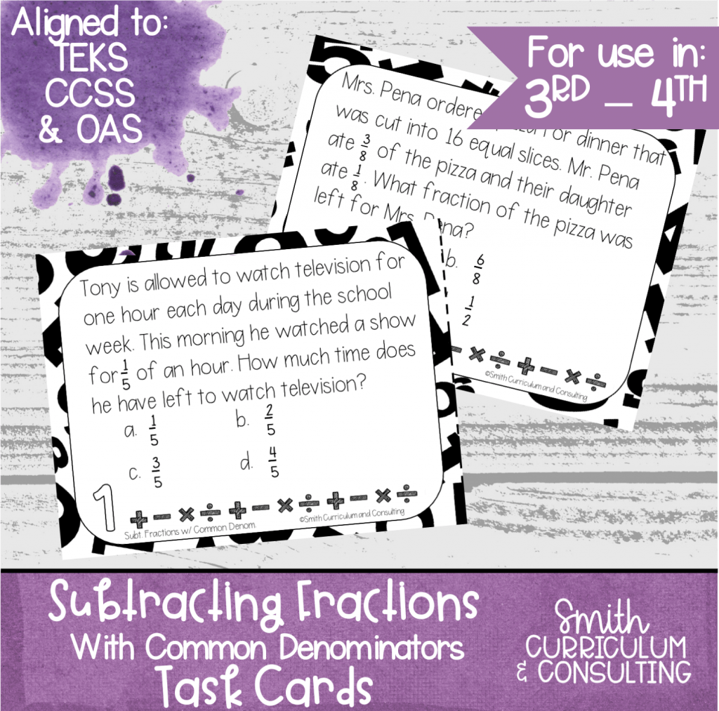 Fraction Task Cards Bundle | Math Test Prep | Intervention • Smith ...