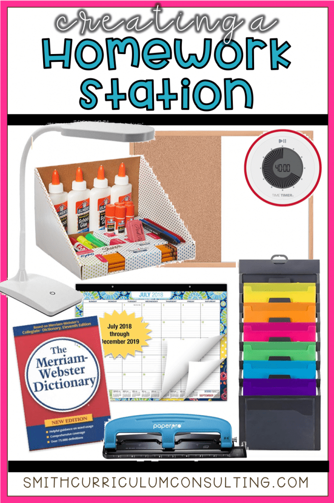 10 MUST HAVE Items for Setting Up a Homework Station • Smith Curriculum ...