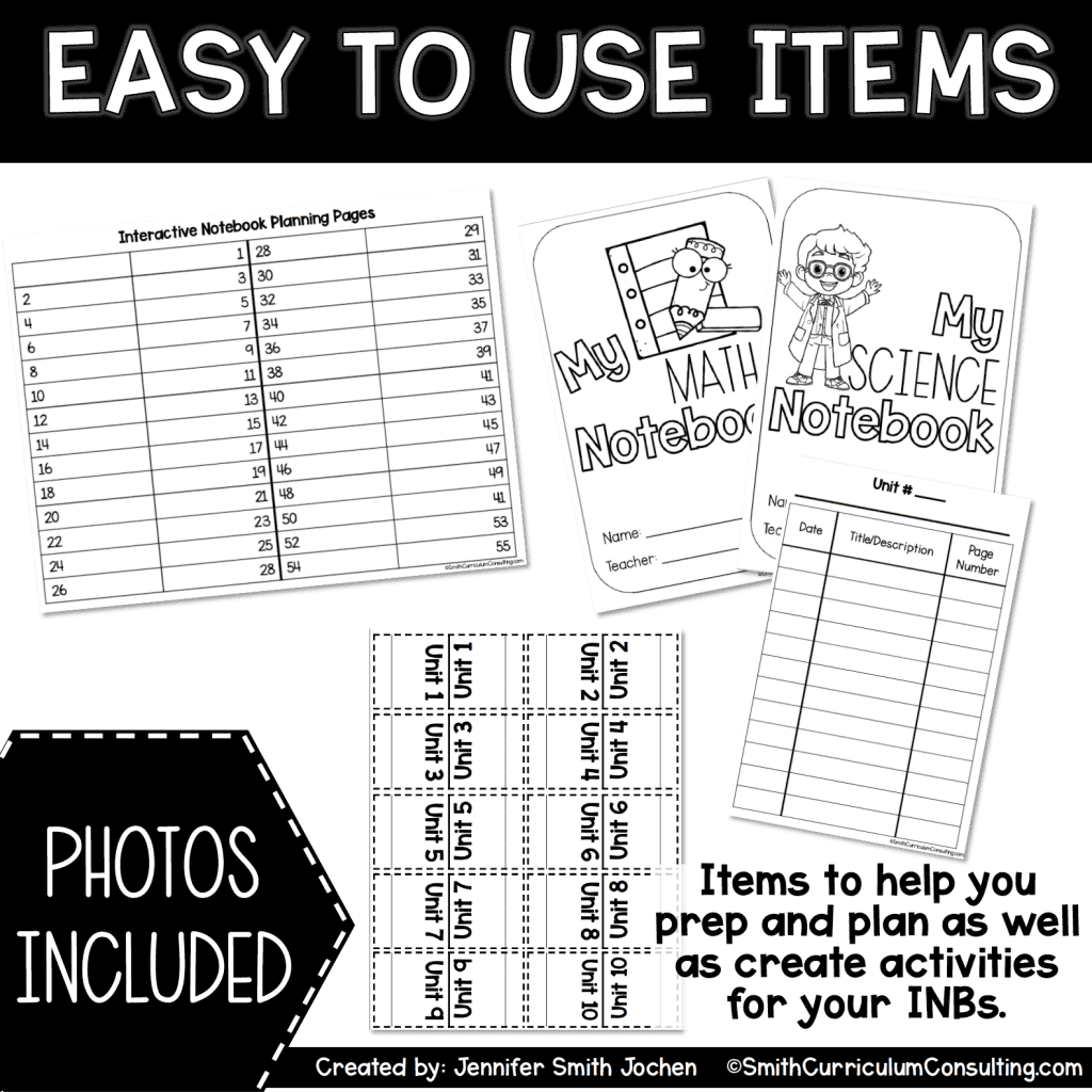 Interactive Notebook Starter Pack for ALL SUBJECTS • Smith Curriculum ...