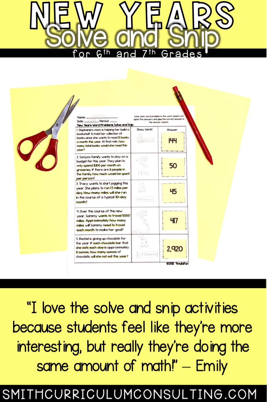 Creating New Years Goals • Smith Curriculum and Consulting