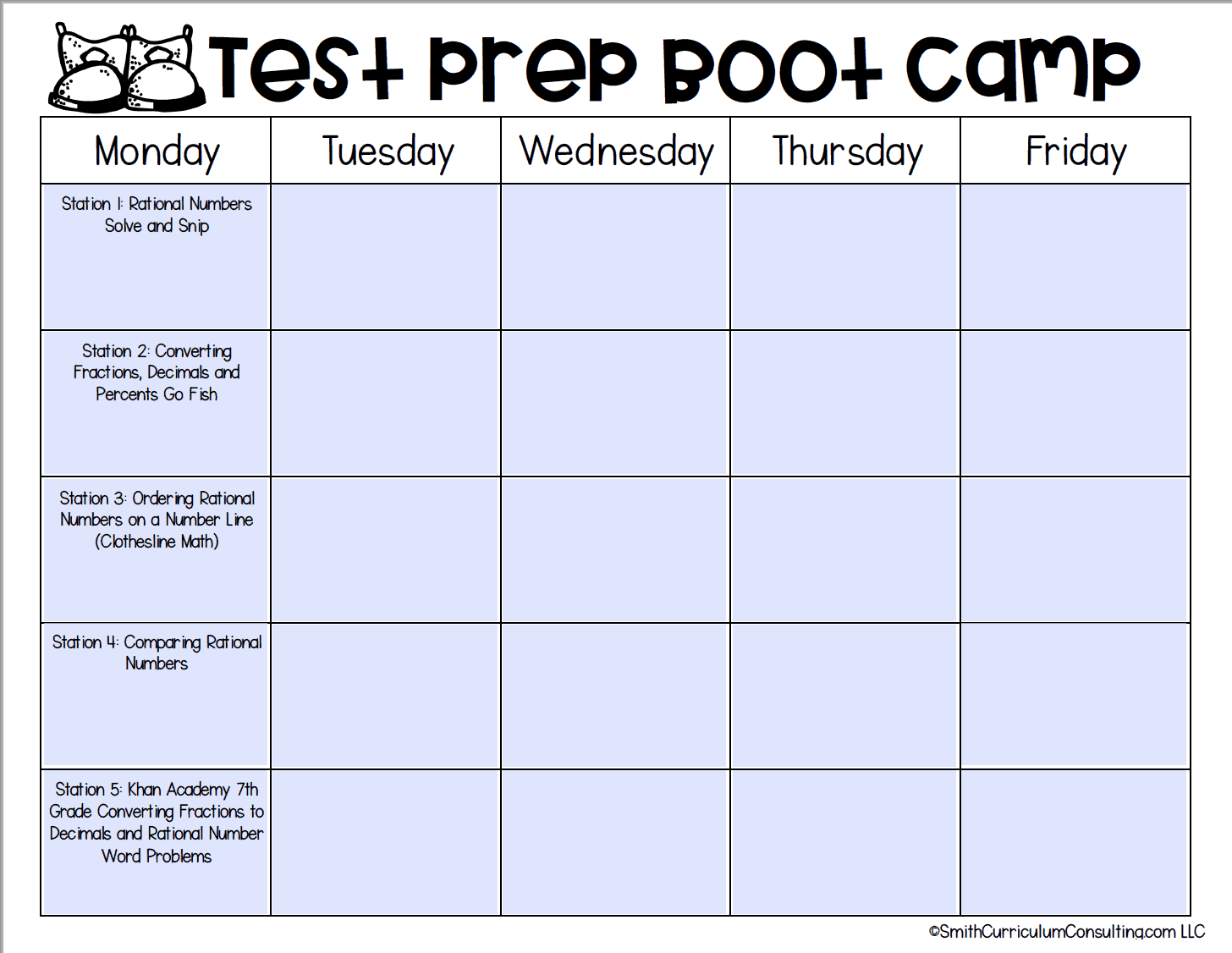 Test Prep Boot Camp | Making Use of Test Prep Time • Smith Curriculum ...