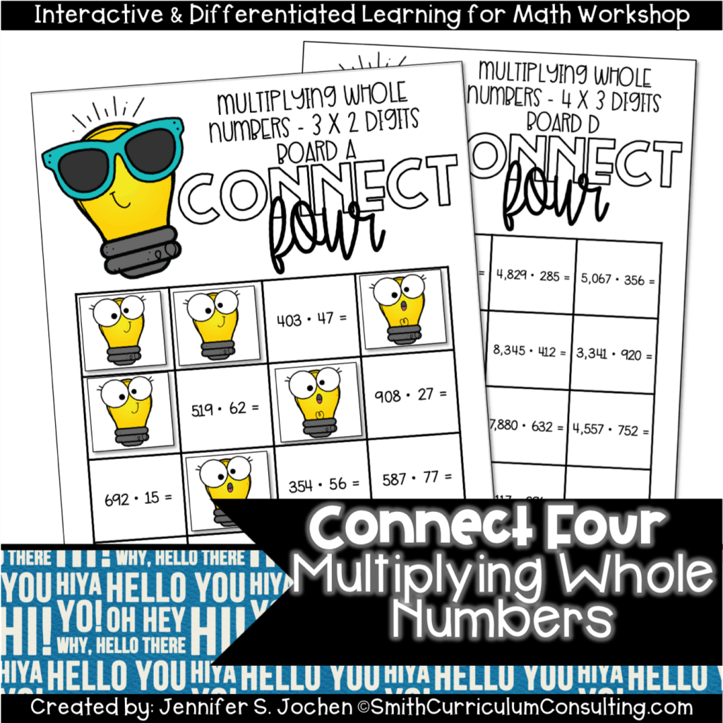 Connect Four Games Bundle | Math Game Bundle