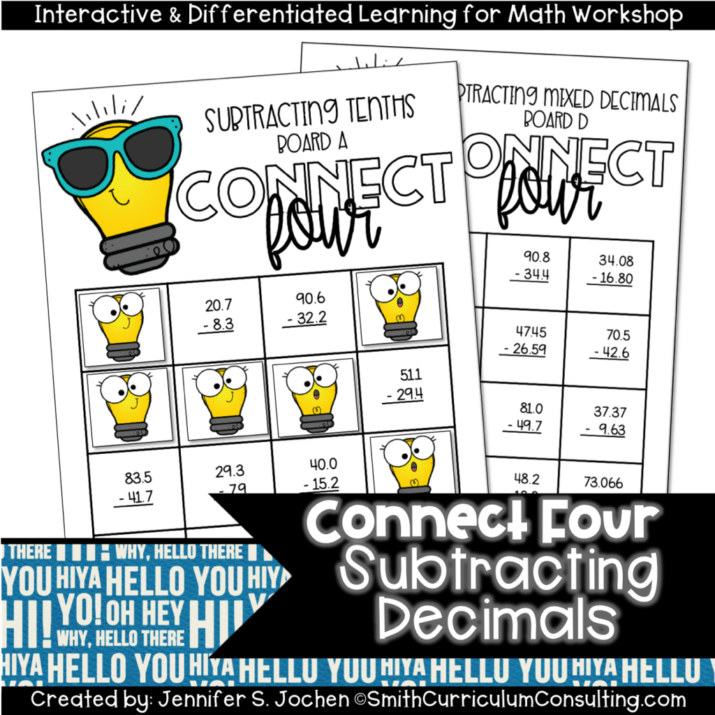 Connect Four Games Bundle | Math Game Bundle