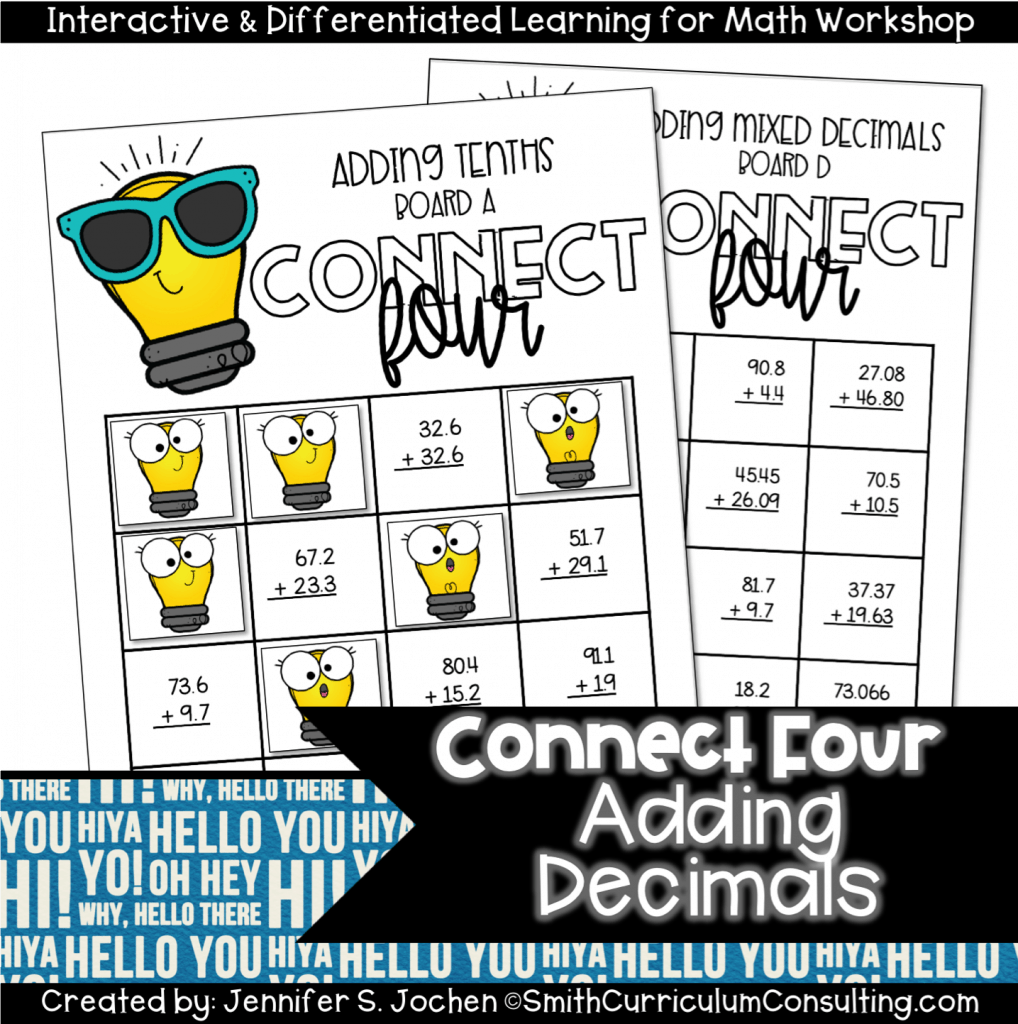 Connect Four Games Bundle | Math Game Bundle