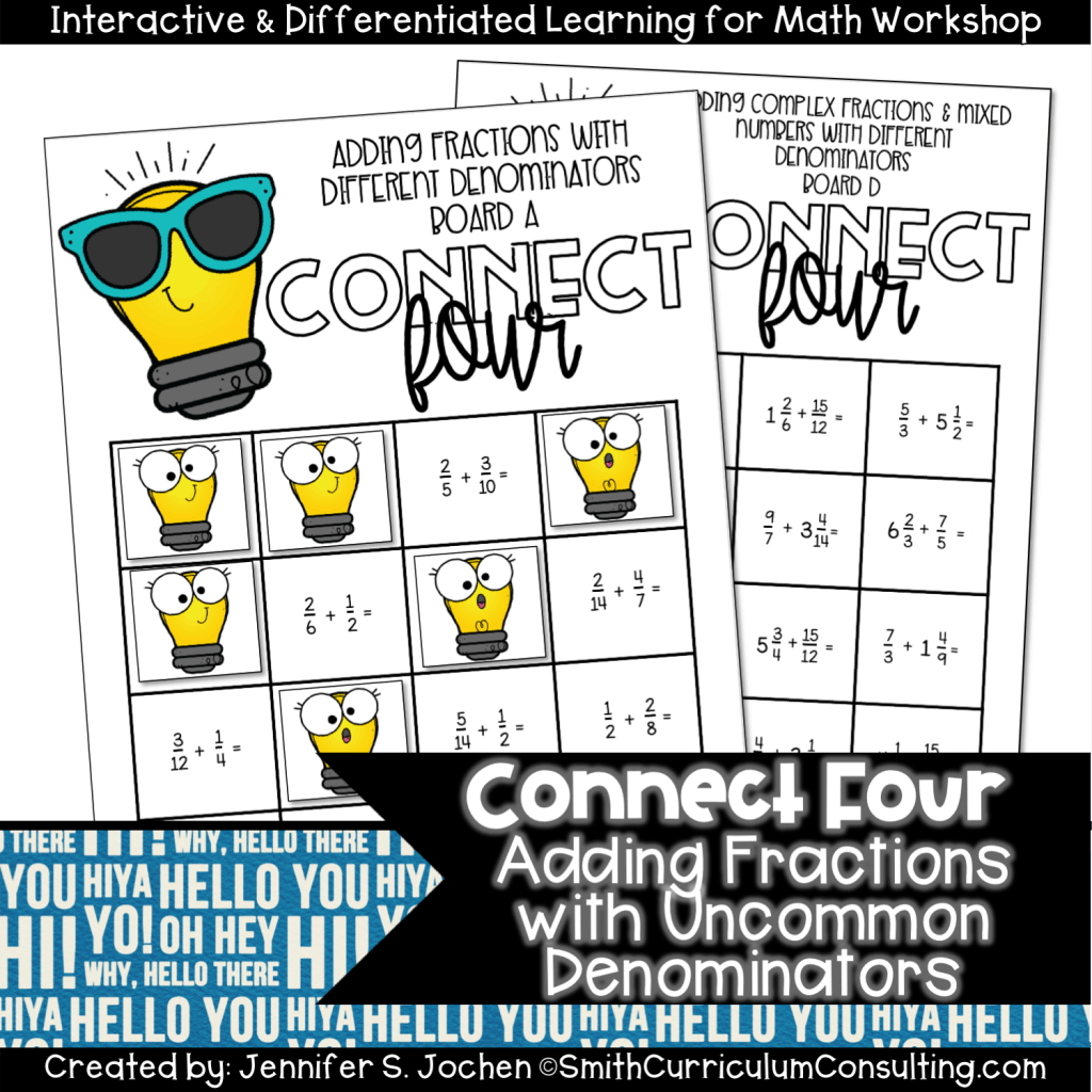 Connect Four Games Bundle | Math Game Bundle