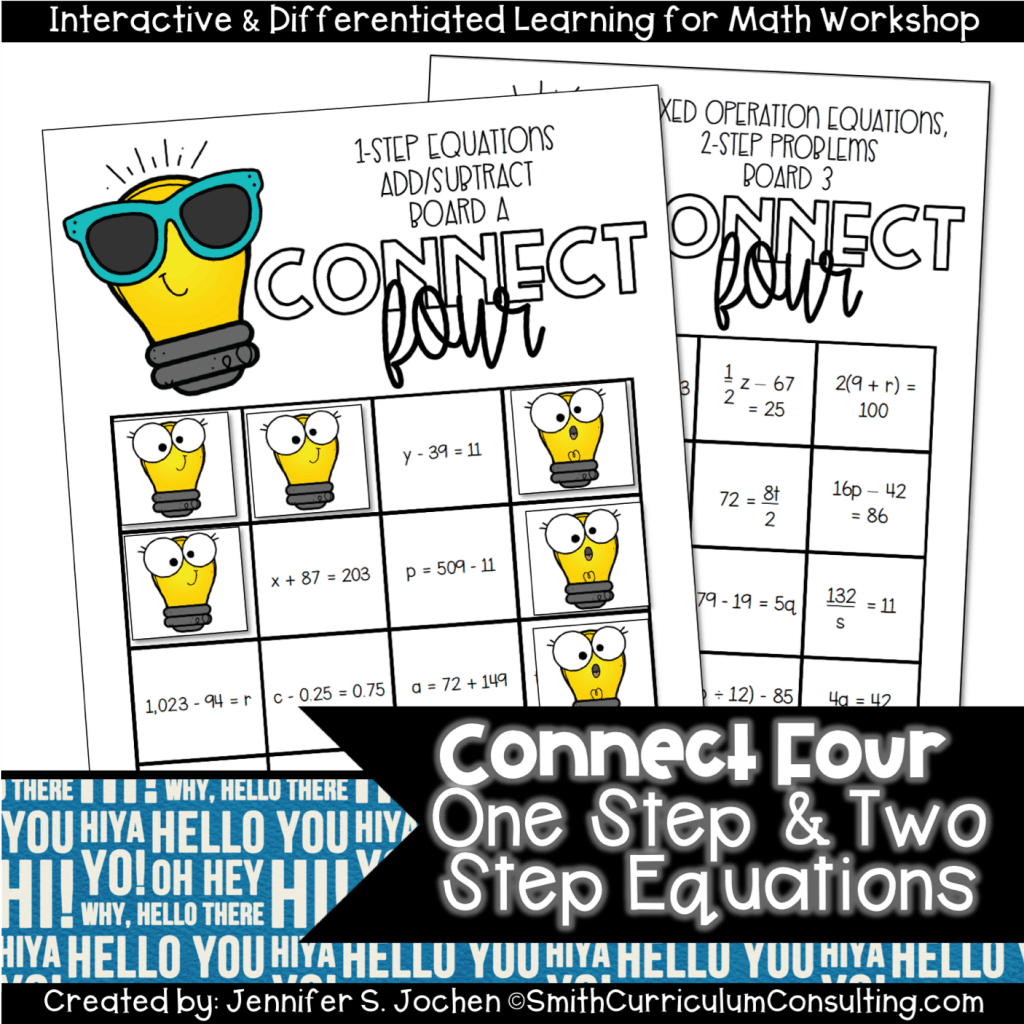 Connect Four Games Bundle | Math Game Bundle