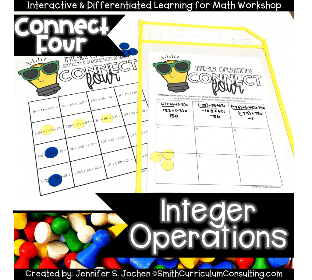 Connect Four Games Bundle | Math Game Bundle