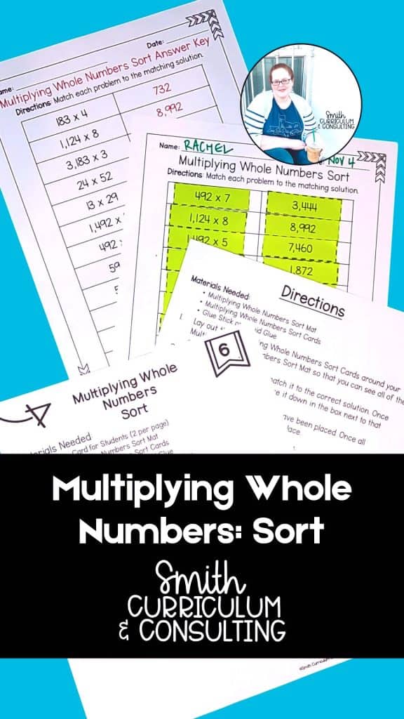 Boost Multiplication Fluency with Sorts • Smith Curriculum and Consulting